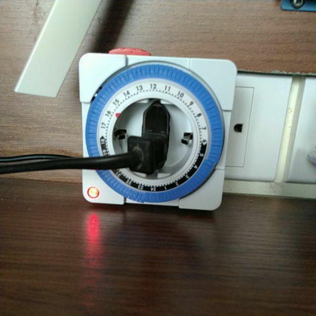 Ổ cắm hẹn giờ cơ TG16A, model như kawasan tự động tắt mở thiết bị nhà yến