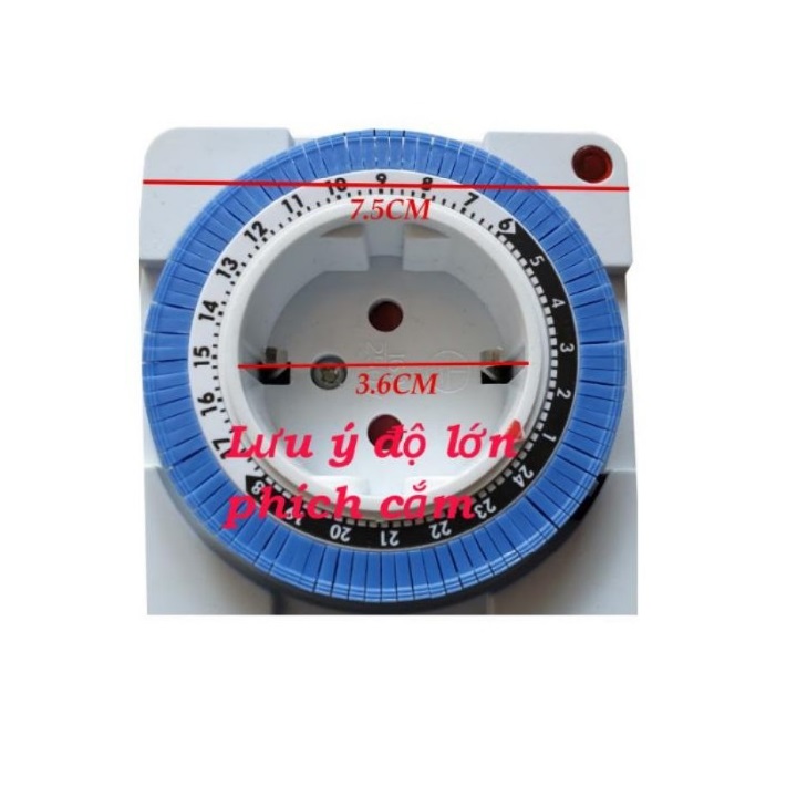 Ổ cắm hẹn giờ cơ TG16A, model như kawasan tự động tắt mở thiết bị nhà yến